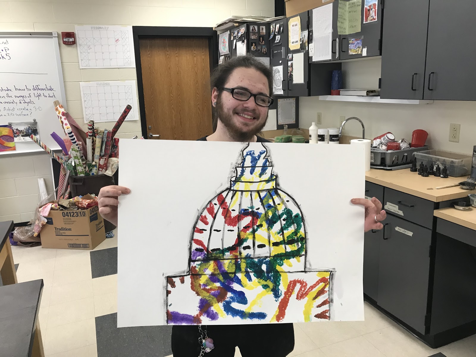 Social issues in art portrayed by students